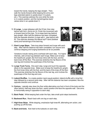 Dynamic Warm Up Study Why To Do So Along With Drills And Explanations ...