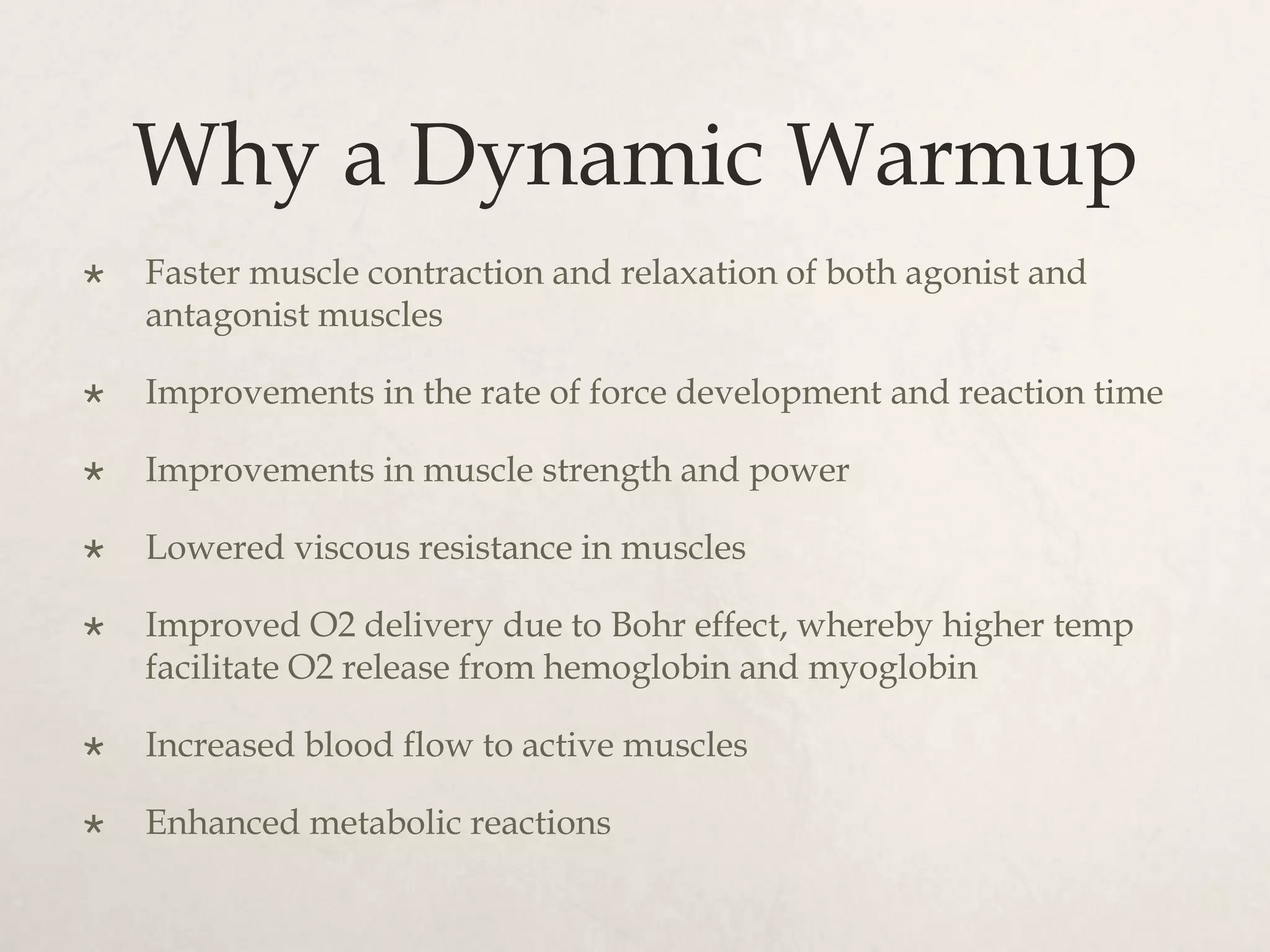 Dynamic warmup | PPT