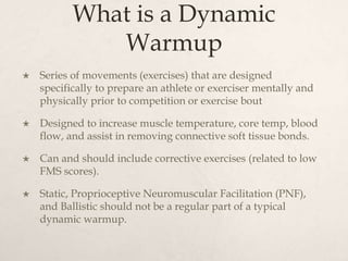 Dynamic warmup | PPT