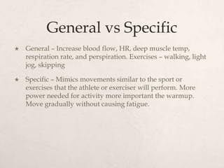 Dynamic warmup | PPT