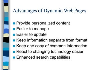 Dynamic Web | PPT