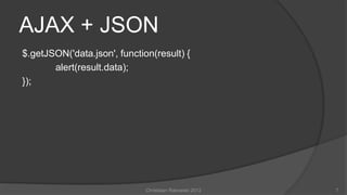 Dynamic webpages using AJAX & JSON | PPT