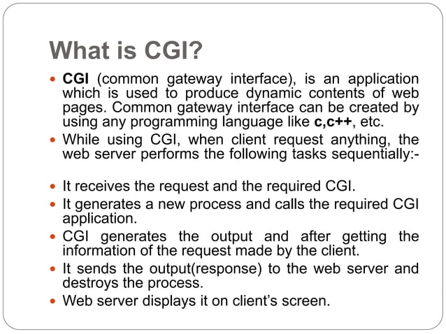 Dynamic web pages in java | PPT