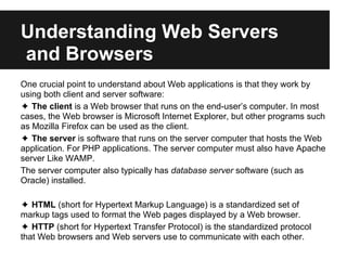 Dynamic websites lec5 | PPT