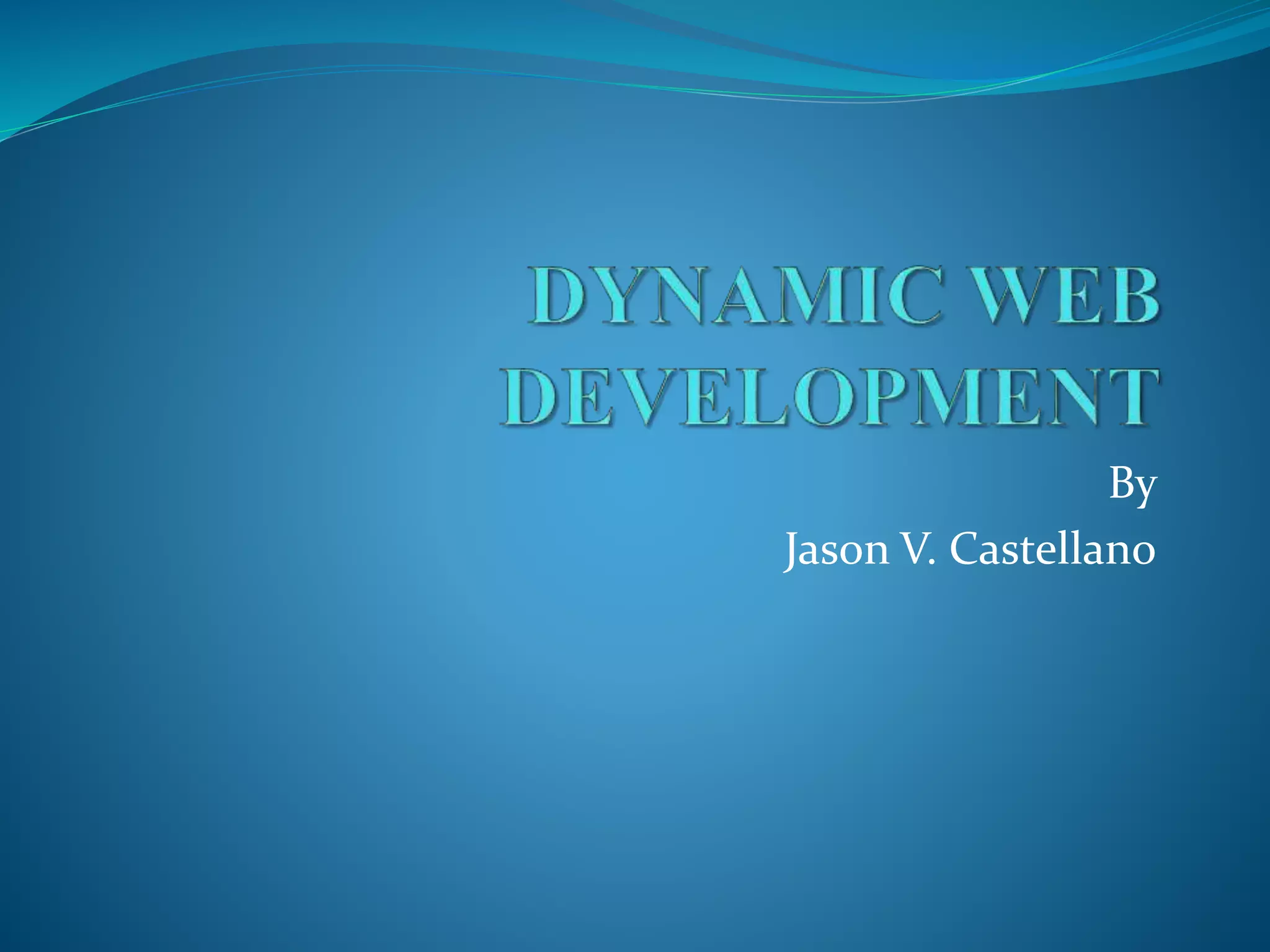 Dynamic websites | PPT