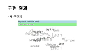 Dynamic Word Cloud Using Word2Vec - Final Presentation | PPTX