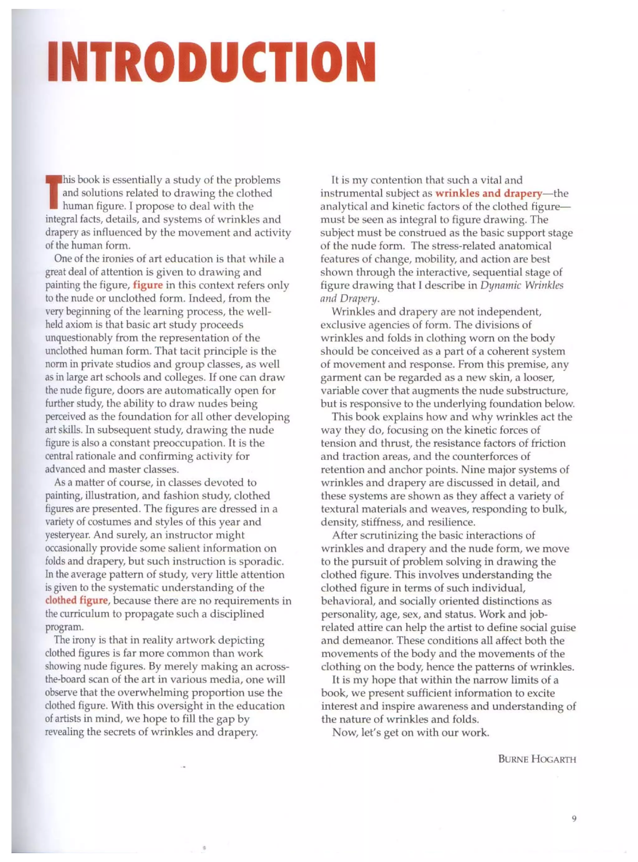 Dynamic wrinkle and drapery burne hogarth | PDF