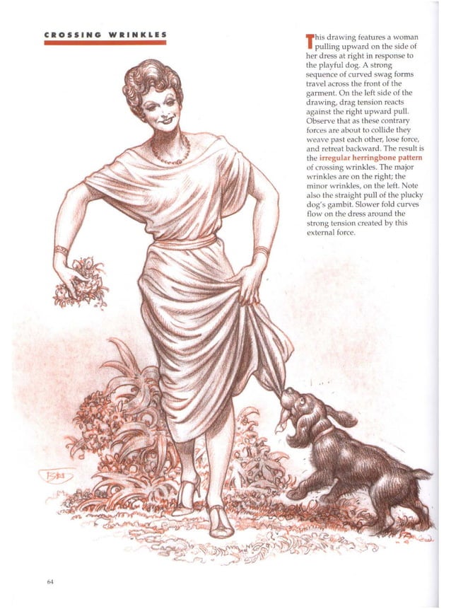 Dynamic wrinkle and drapery burne hogarth | PDF