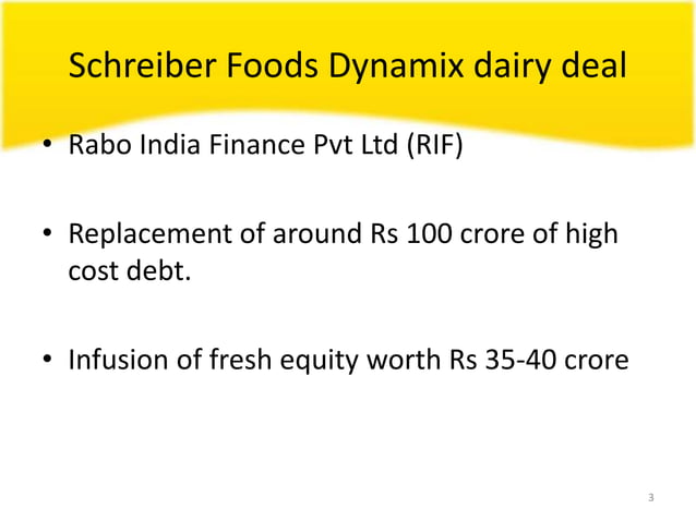 Dynamix Dairy Industries Limited | PPTX | Agriculture | Industries