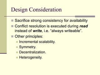Dynamo.ppt | Databases | Computer Software and Applications