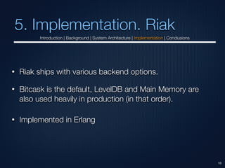 Comparison between Dynamo and riak | PPT