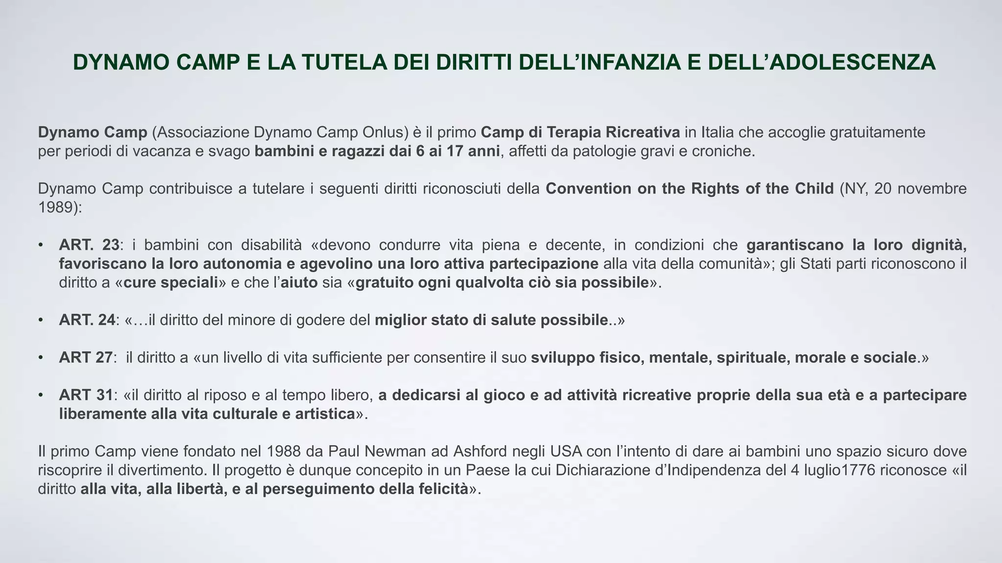 Dynamo Camp & Corporate Partnership | PPTX | Children\'s Health ...