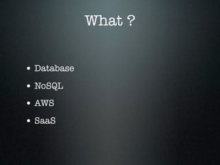 NoSQL and AWS Dynamodb | PDF