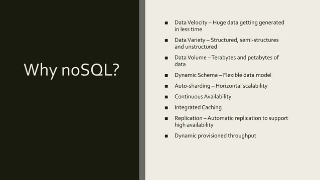 Dynamodb ppt | PPTX | Cloud Computing | Internet