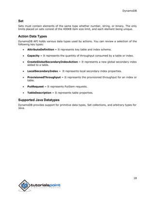 Dynamodb tutorial | PDF | Databases | Computer Software and Applications