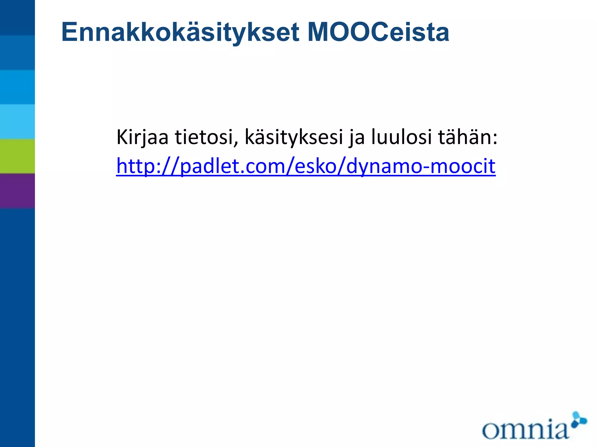 MOOCit ja avoin oppimiskulttuuri | PDF