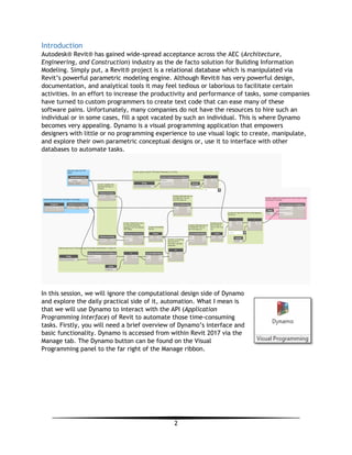 Dynamo for Revit – Bill Knittle, Synergis | PDF