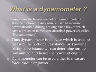 Dynamometers | PPTX