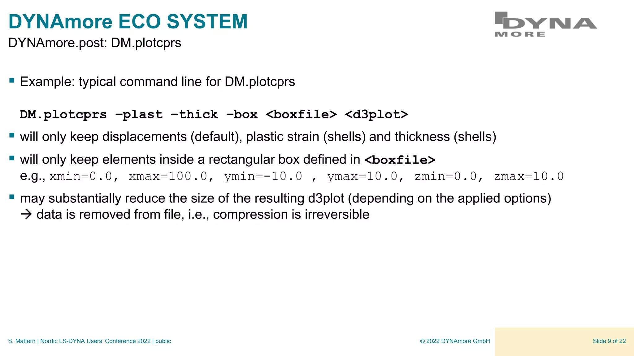 DYNAmore Ecosystem, News on DYNAmore's LS-DYNA-Tools_S_Mattern.pdf