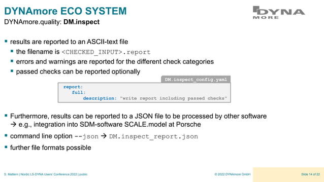 DYNAmore Ecosystem, News on DYNAmore's LS-DYNA-Tools_S_Mattern.pdf