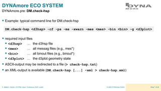 DYNAmore Ecosystem, News on DYNAmore's LS-DYNA-Tools_S_Mattern.pdf