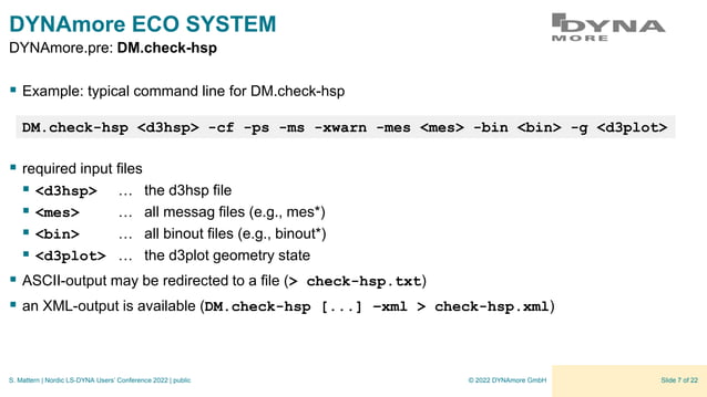 DYNAmore Ecosystem, News on DYNAmore's LS-DYNA-Tools_S_Mattern.pdf