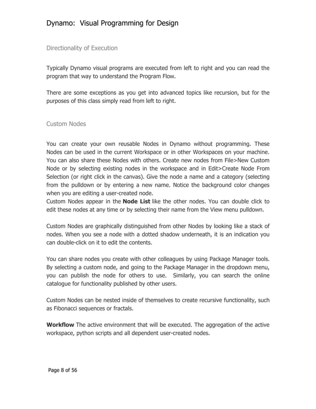 Dynamo visual programming for design | PDF