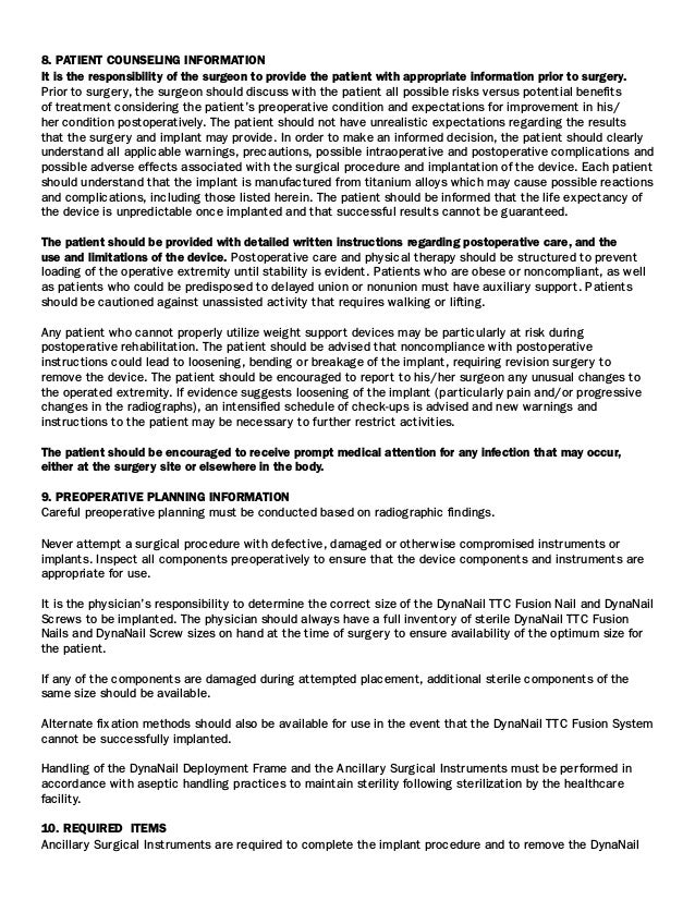 DynaNail® TTC Fusion System | DJO® | PDF