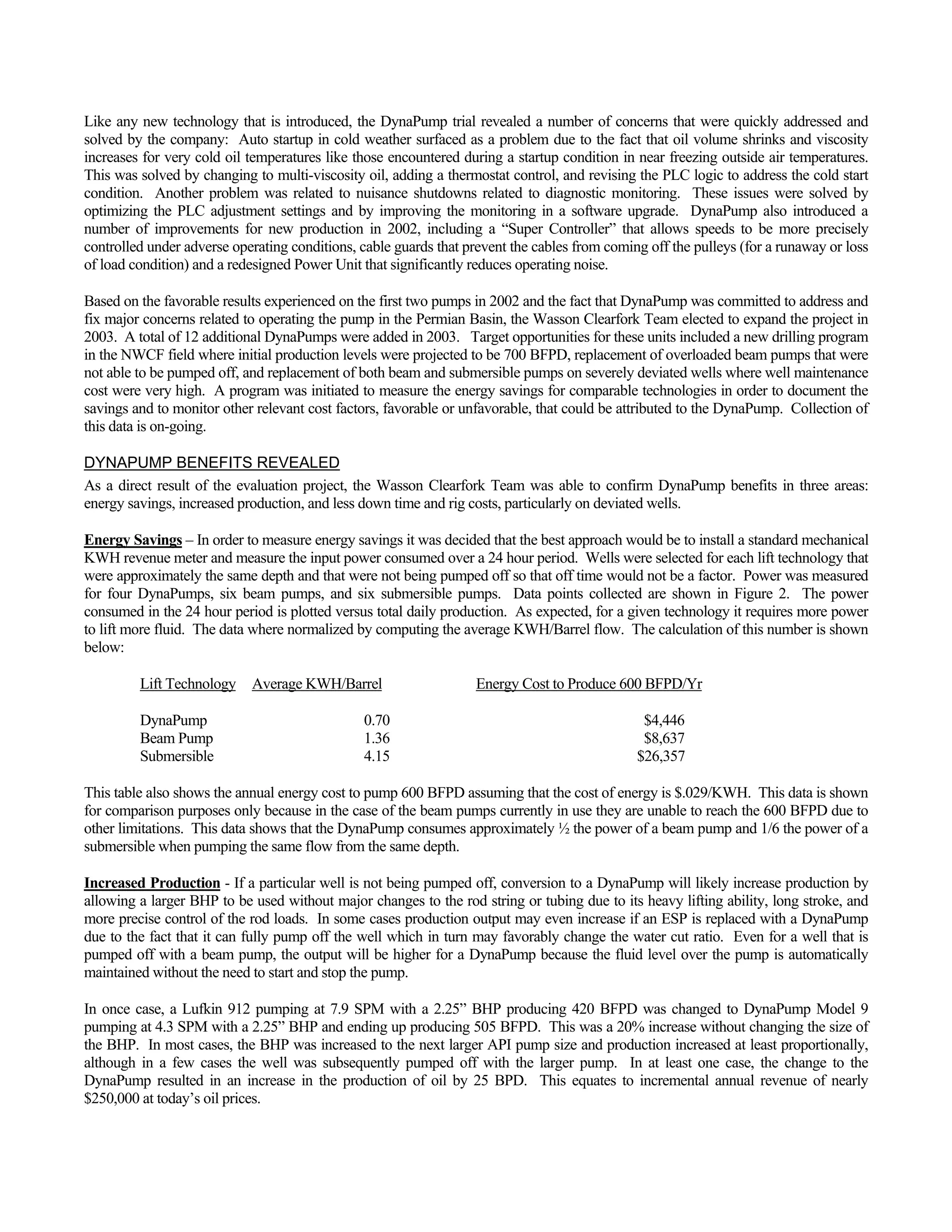 Dyna pump spe paper saul tovar oxy permain | PDF