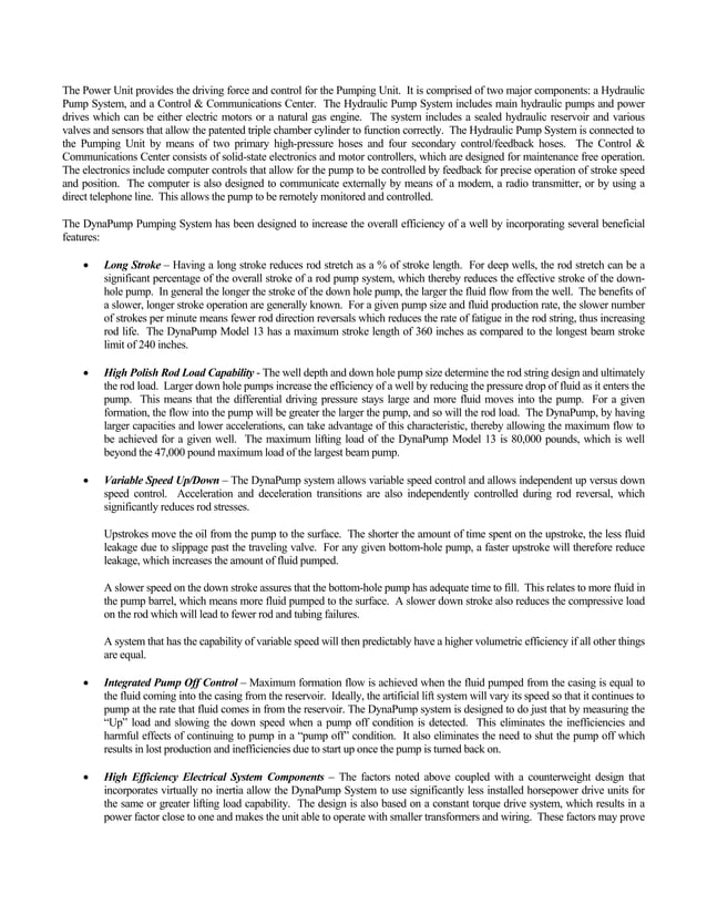 Dyna pump spe paper saul tovar oxy permain | PDF