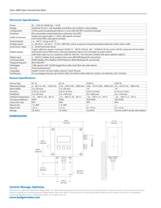 Dynasonics i sonic 4000 datasheet badger meter_open-channel flow meter ...