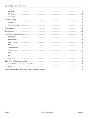 Dynasonics i sonic 4000 manual badger meter_open-channel flow meter | PDF
