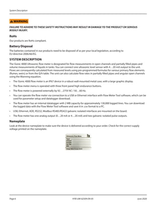 Dynasonics i sonic 4000 manual badger meter_open-channel flow meter | PDF
