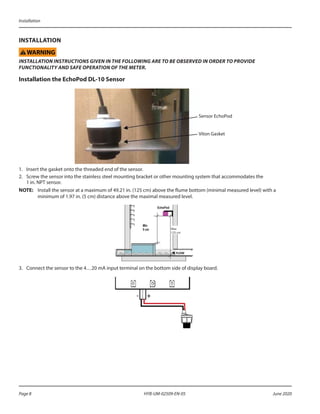 Dynasonics i sonic 4000 manual badger meter_open-channel flow meter | PDF
