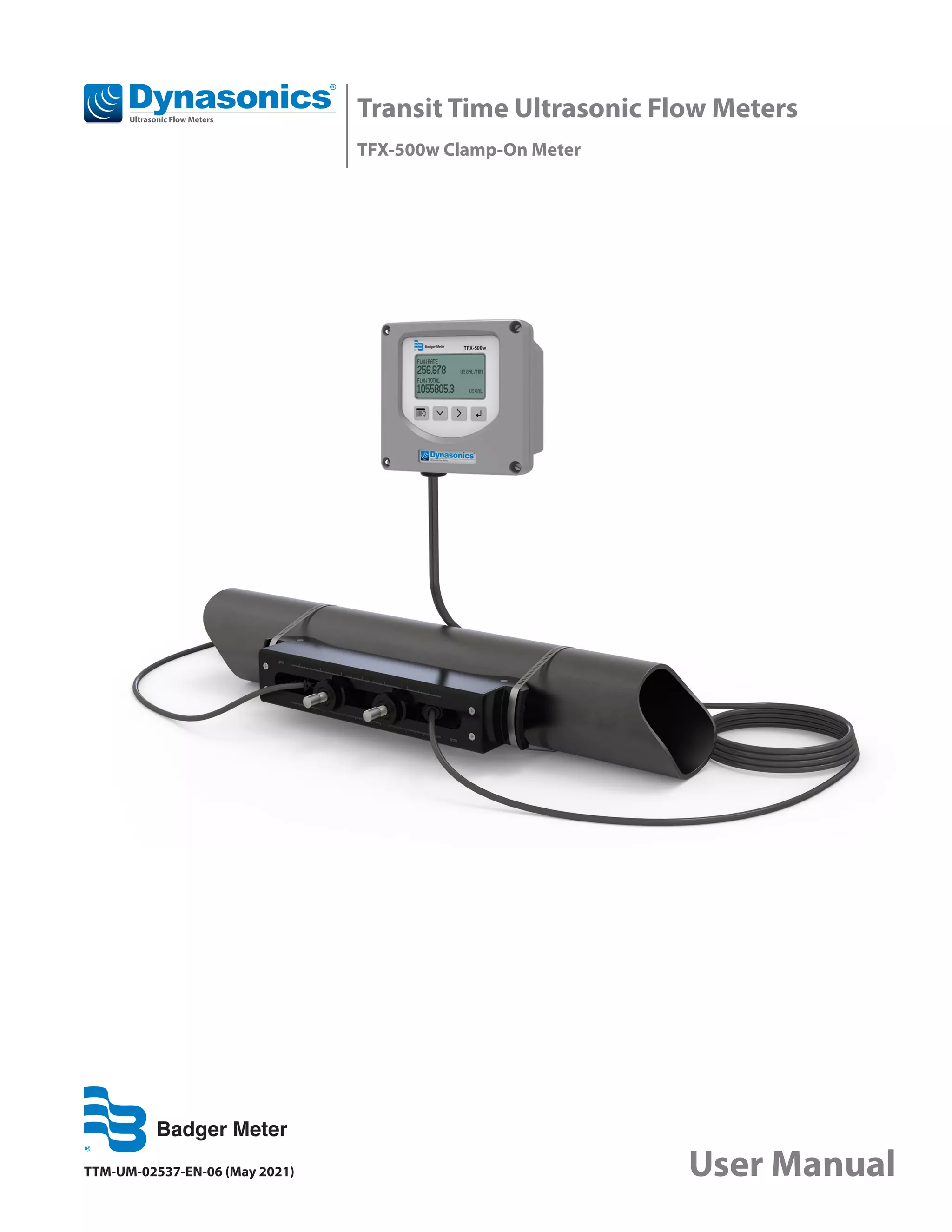 Dynasonics tfx 500w manual badger meter-clamp-on transit time ...