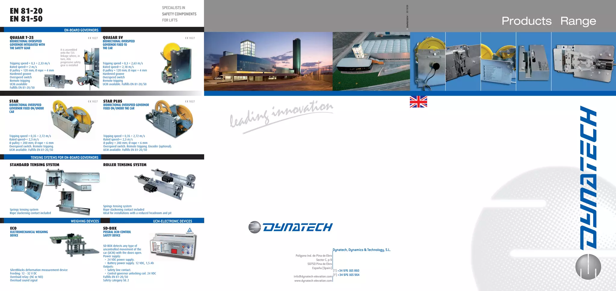 Dynatech lift safety components product range 2020 english | PDF