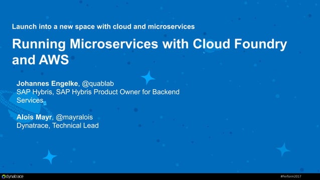 Running Microservices with Cloud Foundry and AWS | PPT