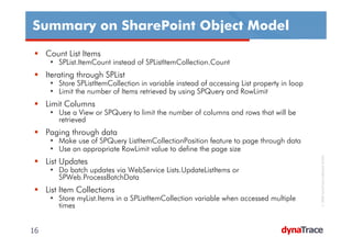 SharePoint TechCon 2009 - 801 | PPT