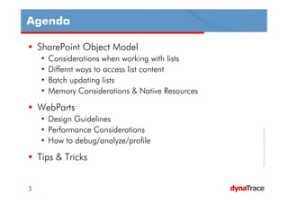 SharePoint TechCon 2009 - 801 | PPT