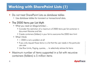 SharePoint TechCon 2009 - 801 | PPT