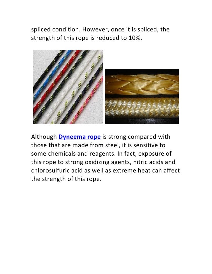 Dyneema rope a powerful rope for industrial use
