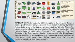 Anti Vibrations Pads By Dynemech System (P) Ltd. | PPTX