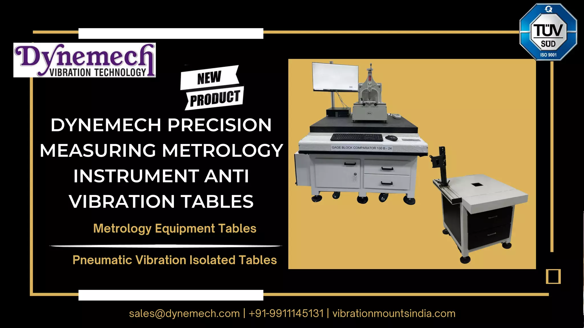 Dynemech Precision Measuring Metrology Instrument Anti Vibration Tables ...