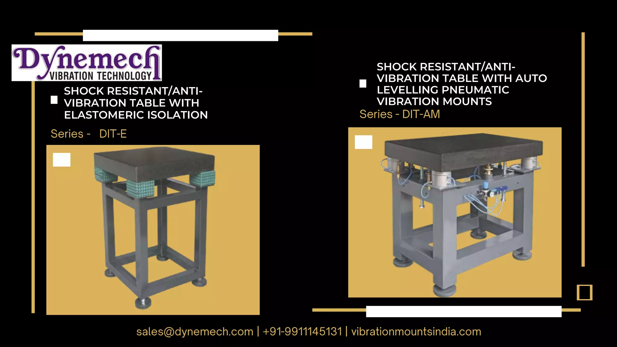 Dynemech Precision Measuring Metrology Instrument Anti Vibration Tables ...
