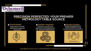 Dynemech Precision Measuring Metrology Instrument Anti Vibration Tables ...