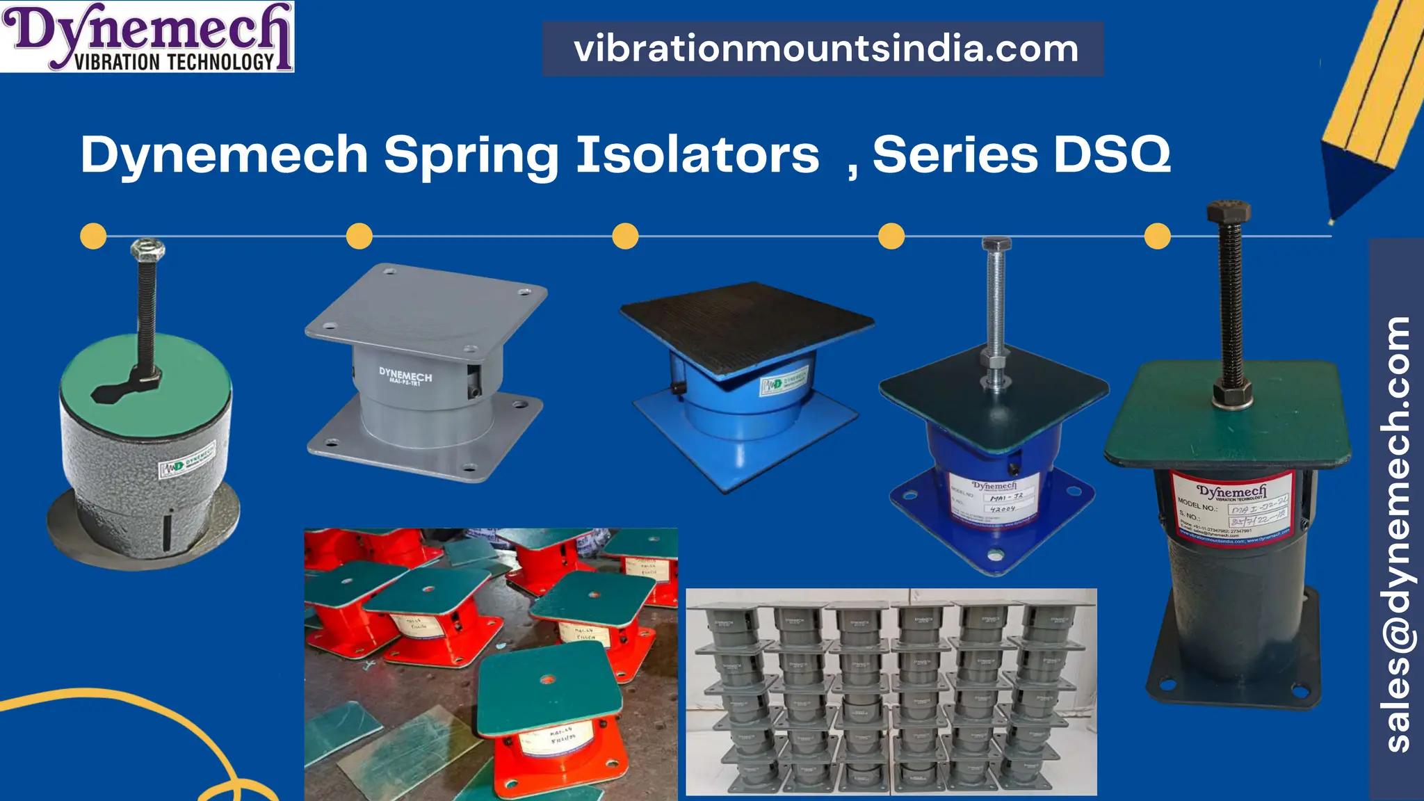 Dynemech Spring Isolators Enhancing Vibration Control Across