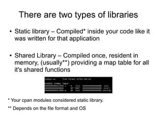 Working with Shared Libraries in Perl | ODP | Operating Systems ...