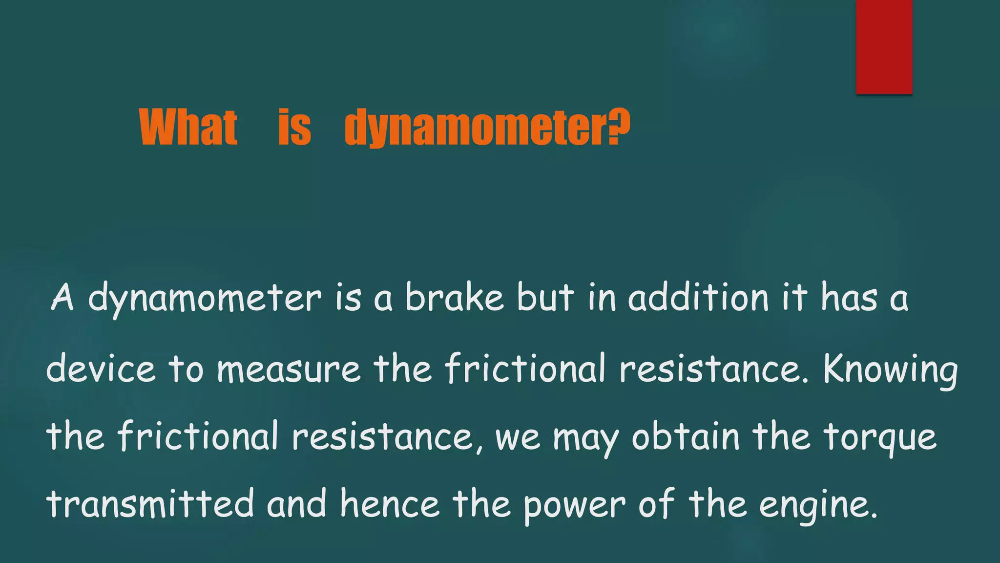 Dynmometer and its type | PPTX
