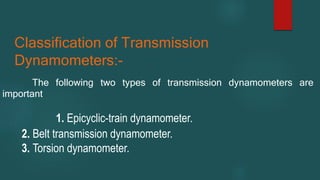 Dynmometer and its type | PPTX