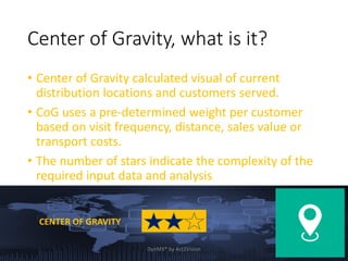 Location decisions Center of Gravity | PPT